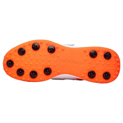 Payntr XPF-P6 Bowling Spike Shoes - White/Orange | Cricket Footwear ...